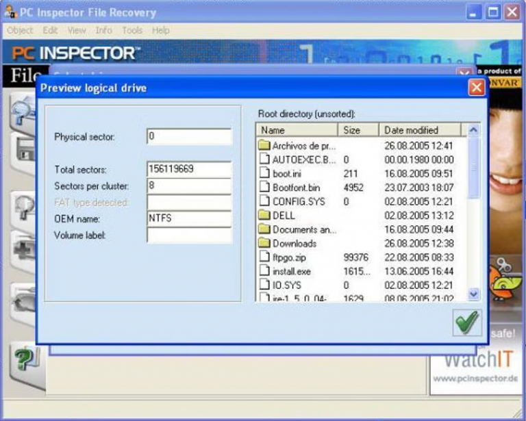 Download PC Inspector File Recovery