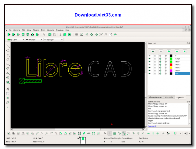 Download LibreCAD – Phần mềm thiết kế CAD 2D miễn phí