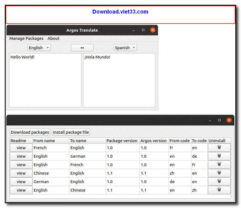 Download Argos Translate– Công cụ dịch thuật ngoại tuyến mạnh mẽ