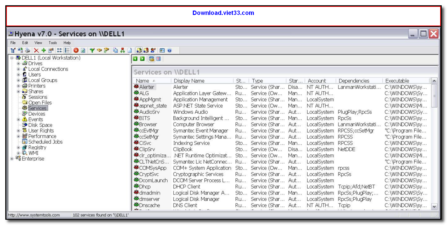Download HYENA– CÔNG CỤ QUẢN TRỊ HỆ THỐNG WINDOWS CHUYÊN NGHIỆP